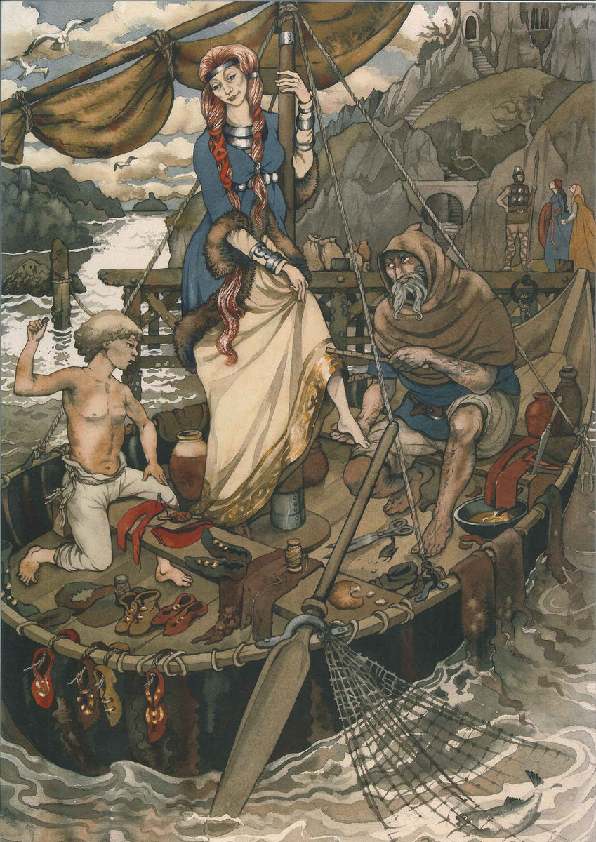 Mabinogion: 'The Naming of Lleu / Lleu Llaw Gyffes' - Unmounted Print ...